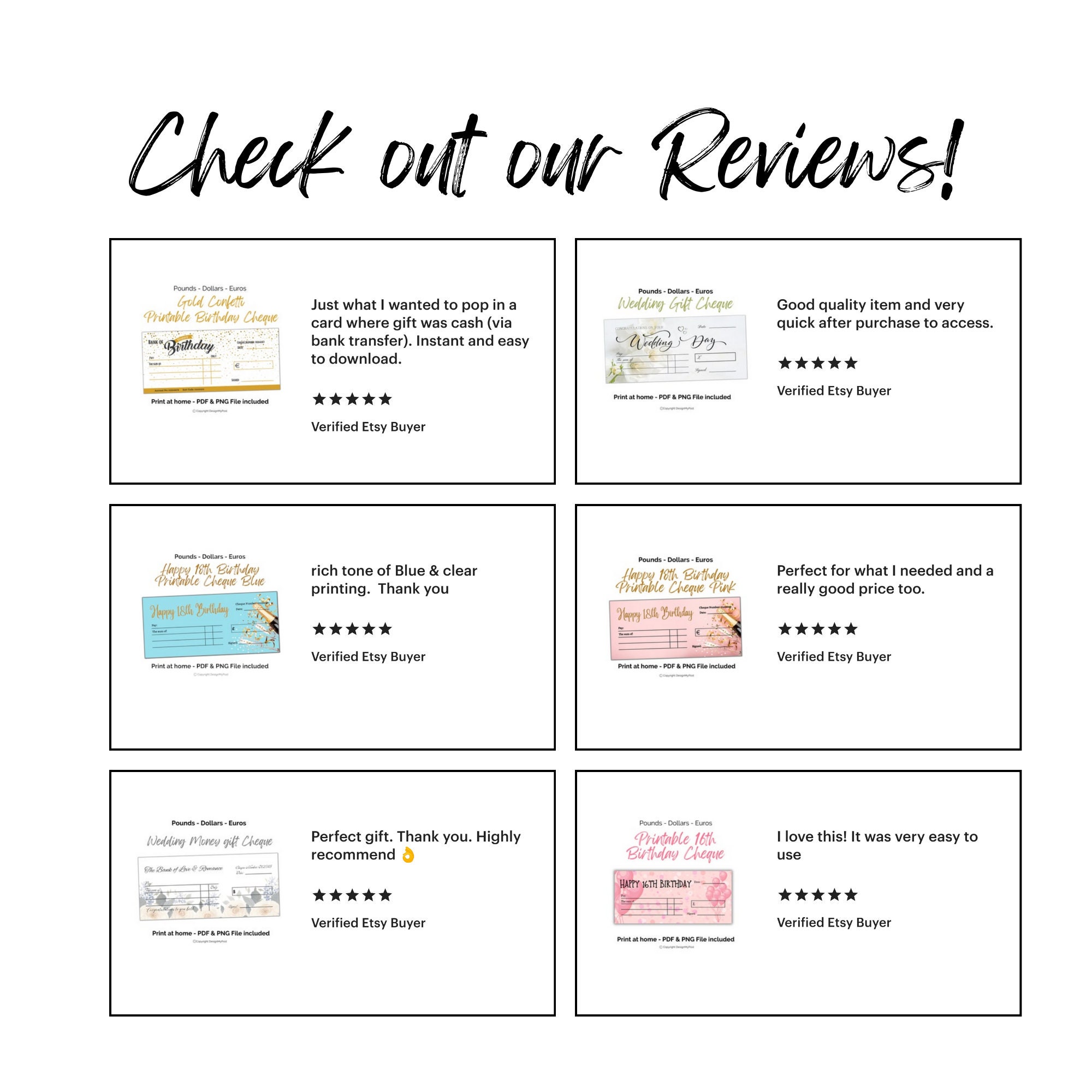 Printable 18th Birthday Rainbow Cheque: Money Gift Template (digital ...
