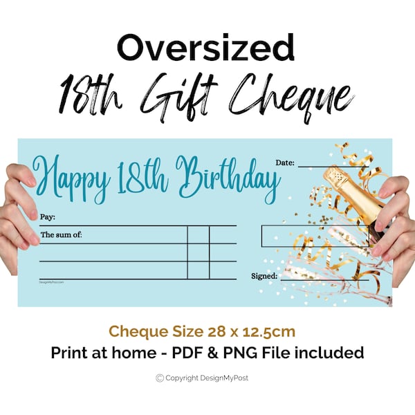 Bank of Mum and Dad Cheque - Etsy UK