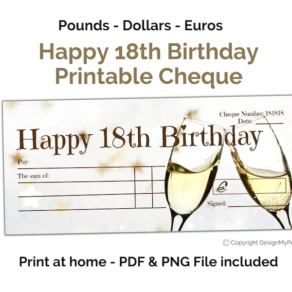 Money Present Birthday 18 - Etsy