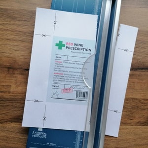 Red Wine Prescription Label. Printable Novelty Gift for Wine Lover ...