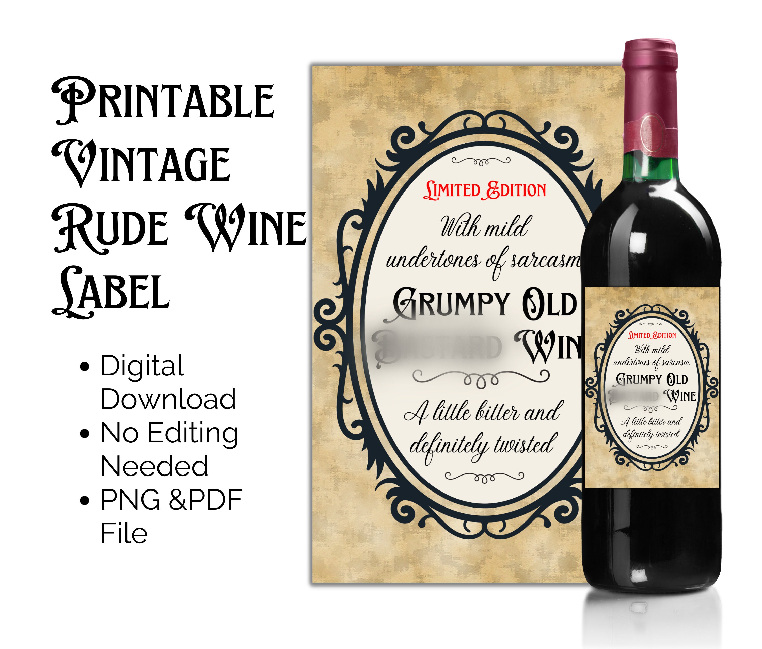 Vintage Wine Label Prints