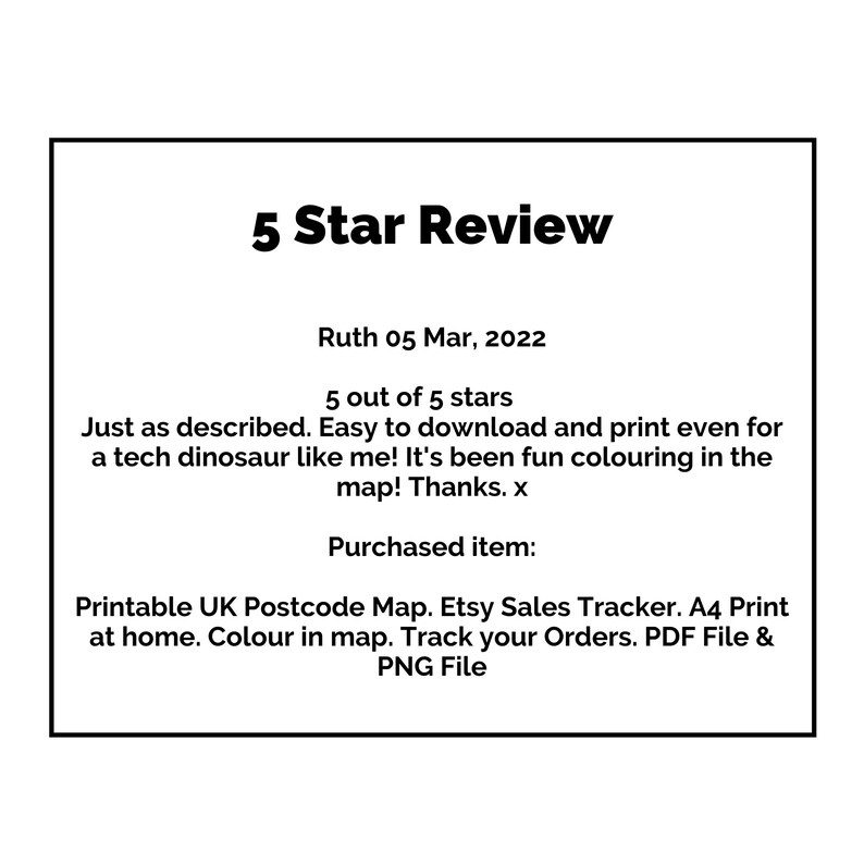 2024 UK Sales Postcode Map. Printable Etsy Sales Tracker. A4 - Etsy