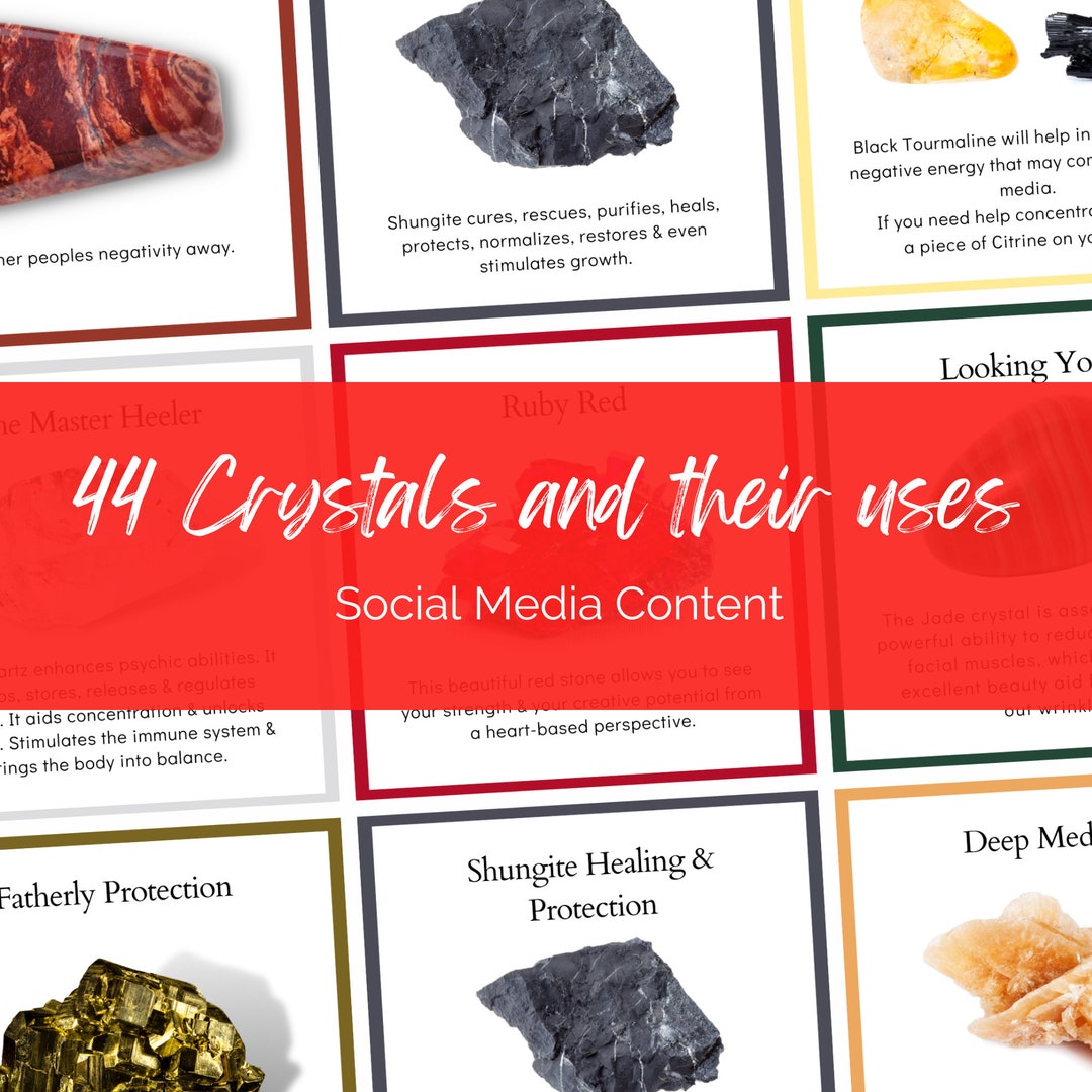 Crystal Infographics: 44 Social Media Images (digital Download) - Etsy