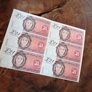 Personalised Birthday Money, Face on Money, Printable Funny Bank Notes ...