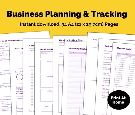 Printable Business Planner Small Business Bundle. Print at - Etsy