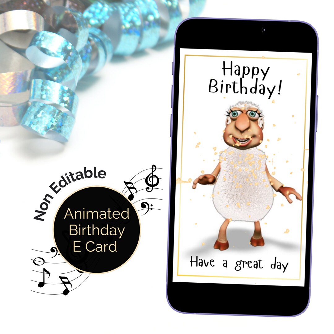 Birthday Video E-card, Animated With Music. Ecard for Farmer, Sheep ...