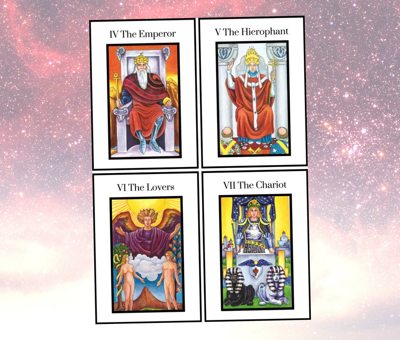 Printable Tarot Deck Large Cards in Full Colour. Print at - Etsy