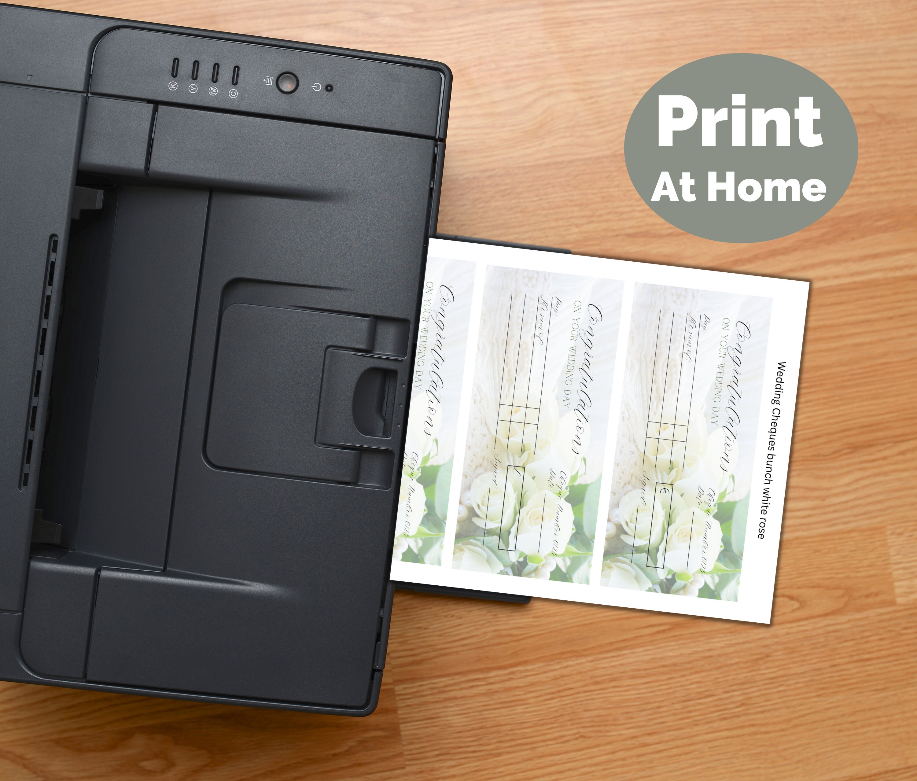 Wedding Gifting Blank Cheque Printable Wedding Money Gift - Etsy UK