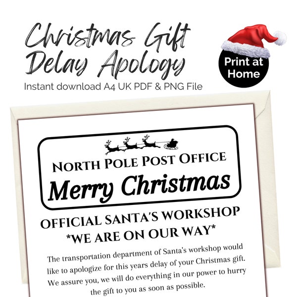 Santa Apology Letter - Etsy UK
