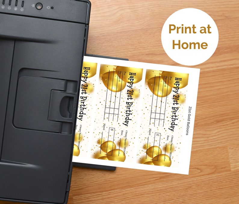 21st Birthday Gift Fake Blank Cheque Template Euros Pounds & - Etsy