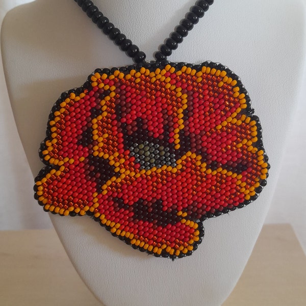 Poppy Seed Bead Pendant - Etsy