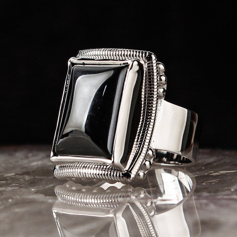 Lucifer Ring Black Onyx - Etsy