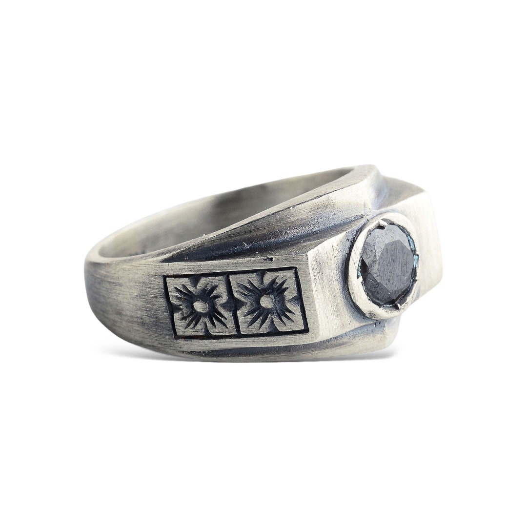 Sterling Silver Pinky Ring man Ring Sterling Silver Antique - Etsy