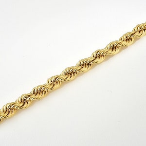 15 Mm Rope Gold Plated Silver Chain Bracelet & Necklaces, for Man for ...