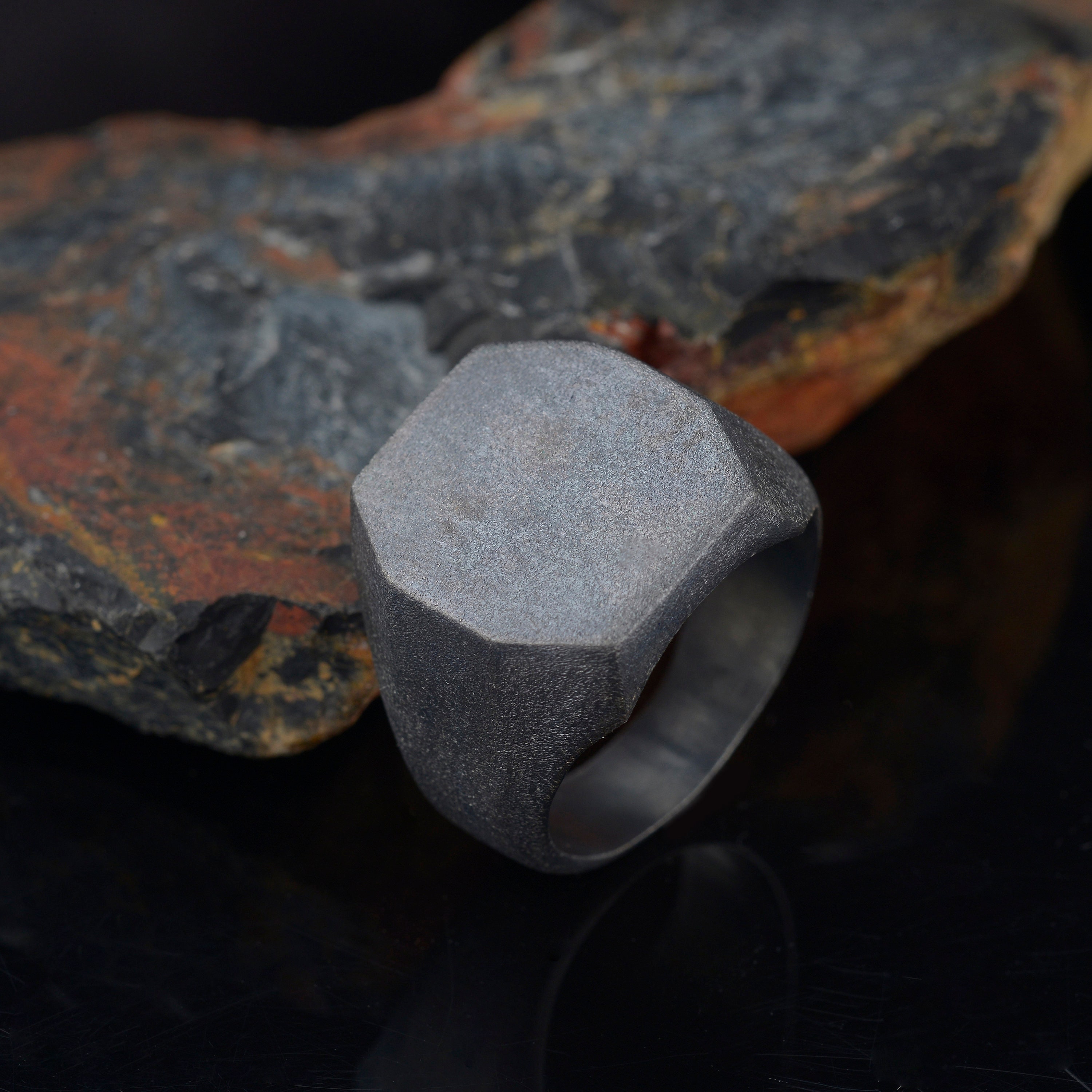 Classic Signet Ring Mens Signet Rings Vintage Ring Sterling - Etsy