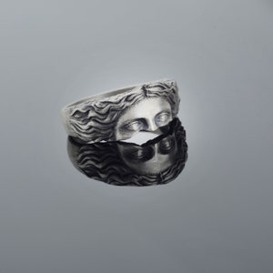 Venus Ring, Aphrodite Eyes Ring, Goddess Venus Ring in Sterling Silver, Venus Eyes , Roman ...