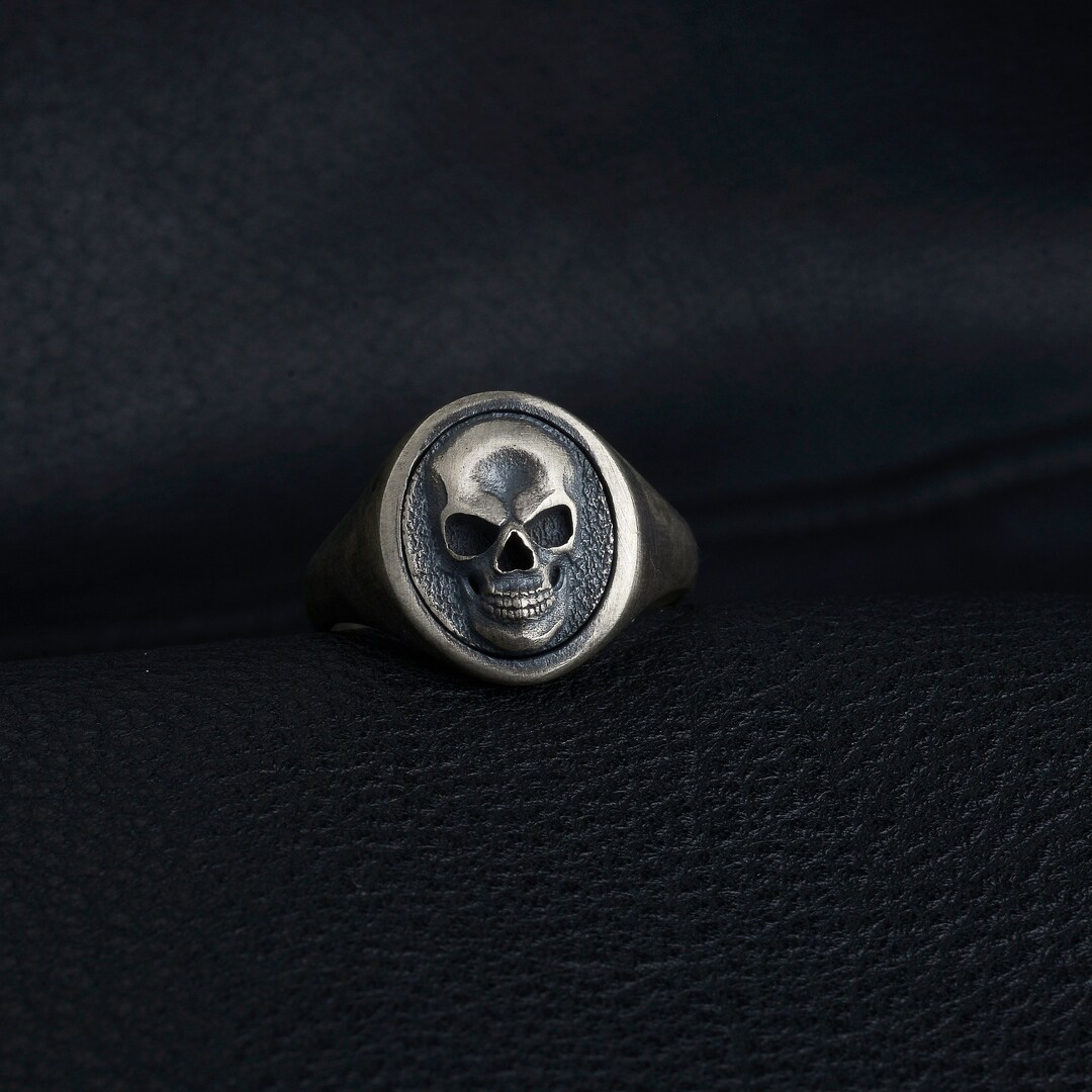 Handmade Skull Signet Ring Skull Rings for Men Skull Punk - Etsy