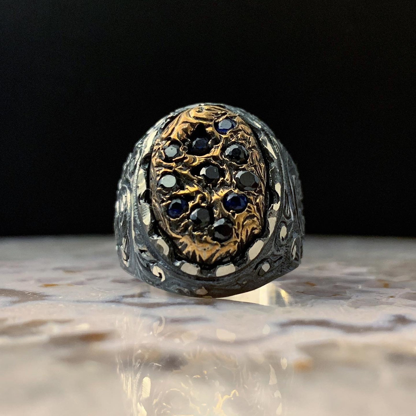 Sterling Silver Ring Man,antique Man Ring, Mens Ring, Handmade Sterling ...