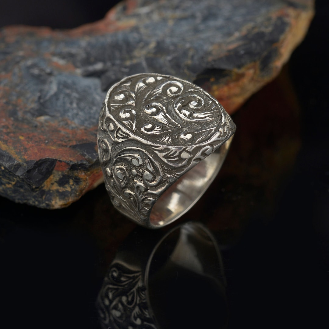 Sterling Silver Men Ring , Antique Man Ring, Mens Ring ,gemstone ...