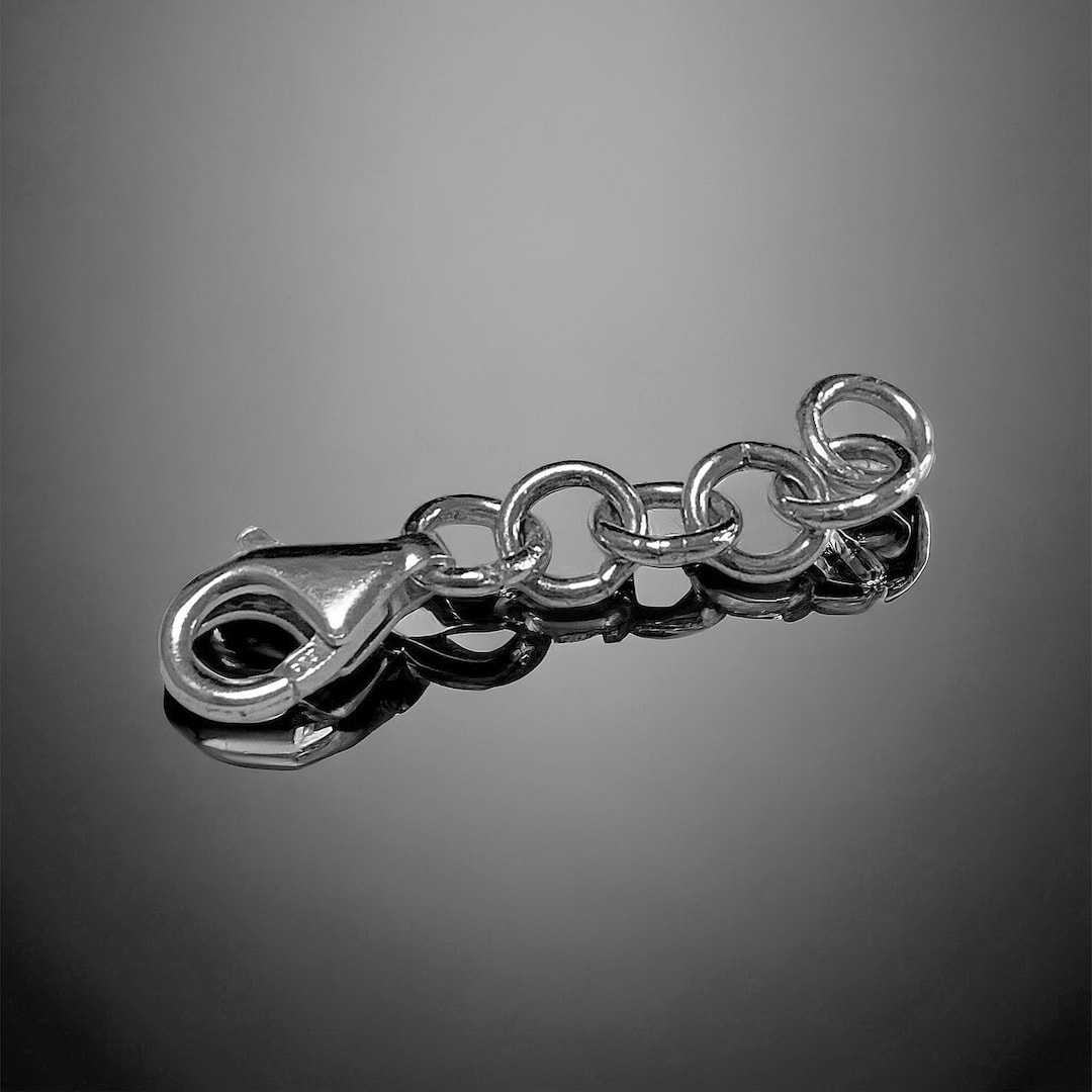 925 Sterling Silver Chain Extension, Extender Chain for Necklaces and ...