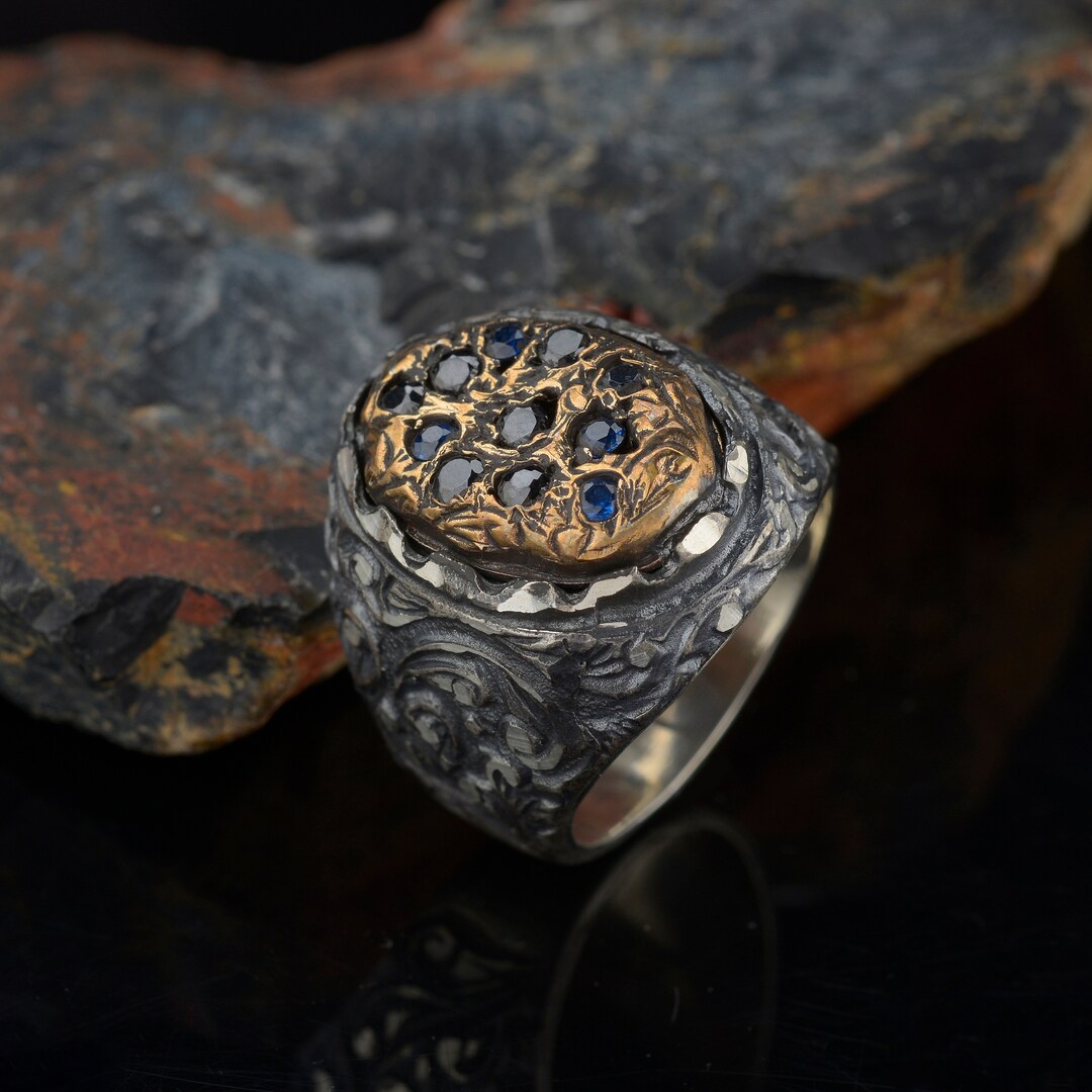 Sterling Silver Ring Man,antique Man Ring, Mens Ring, Handmade Sterling ...