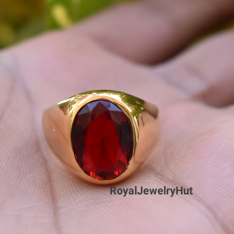 Garnet Renaissance Ring - Etsy