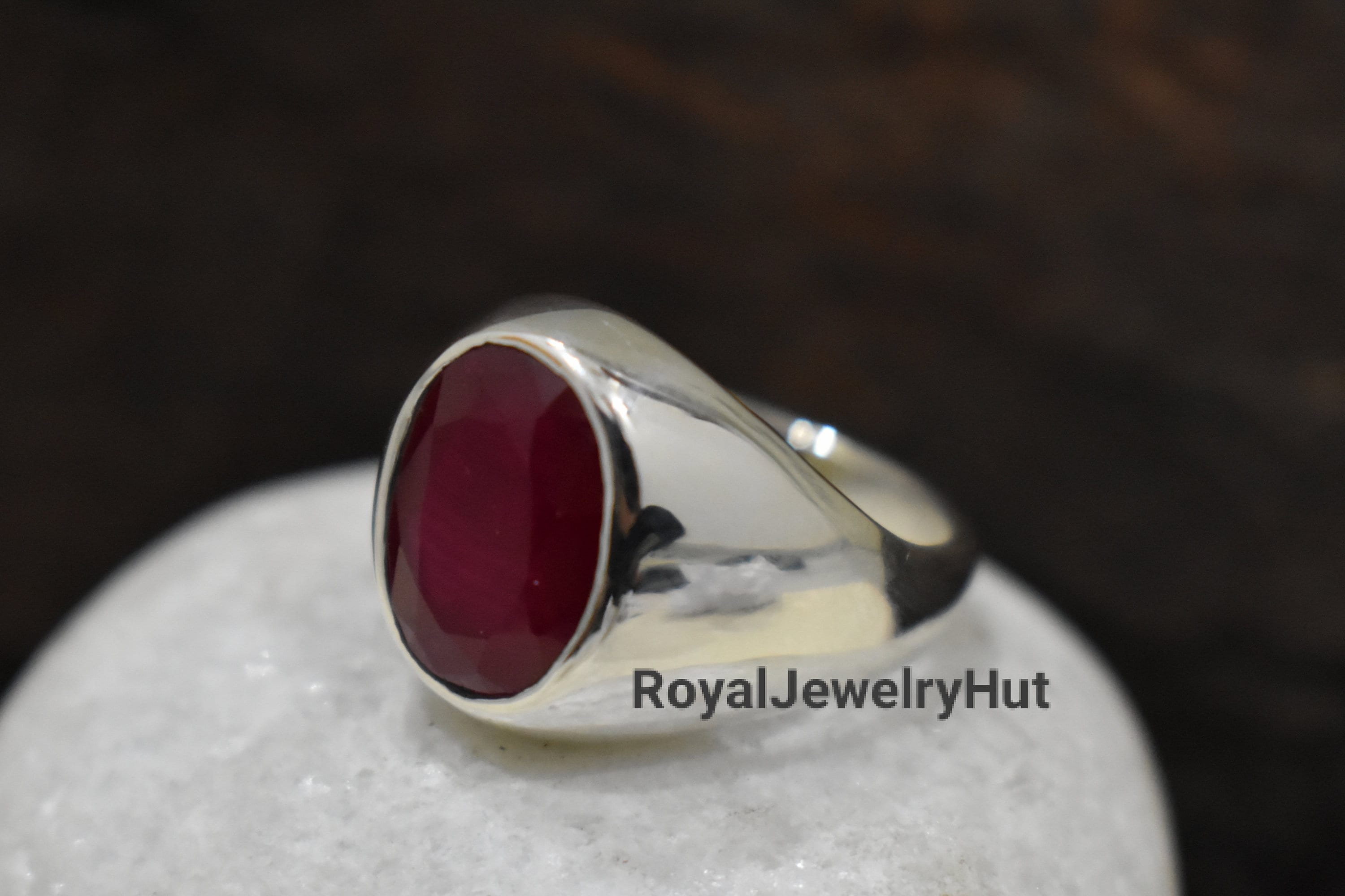 Natural Ruby Ring 925 Solid Sterling Silver Ring 22k Gold - Etsy