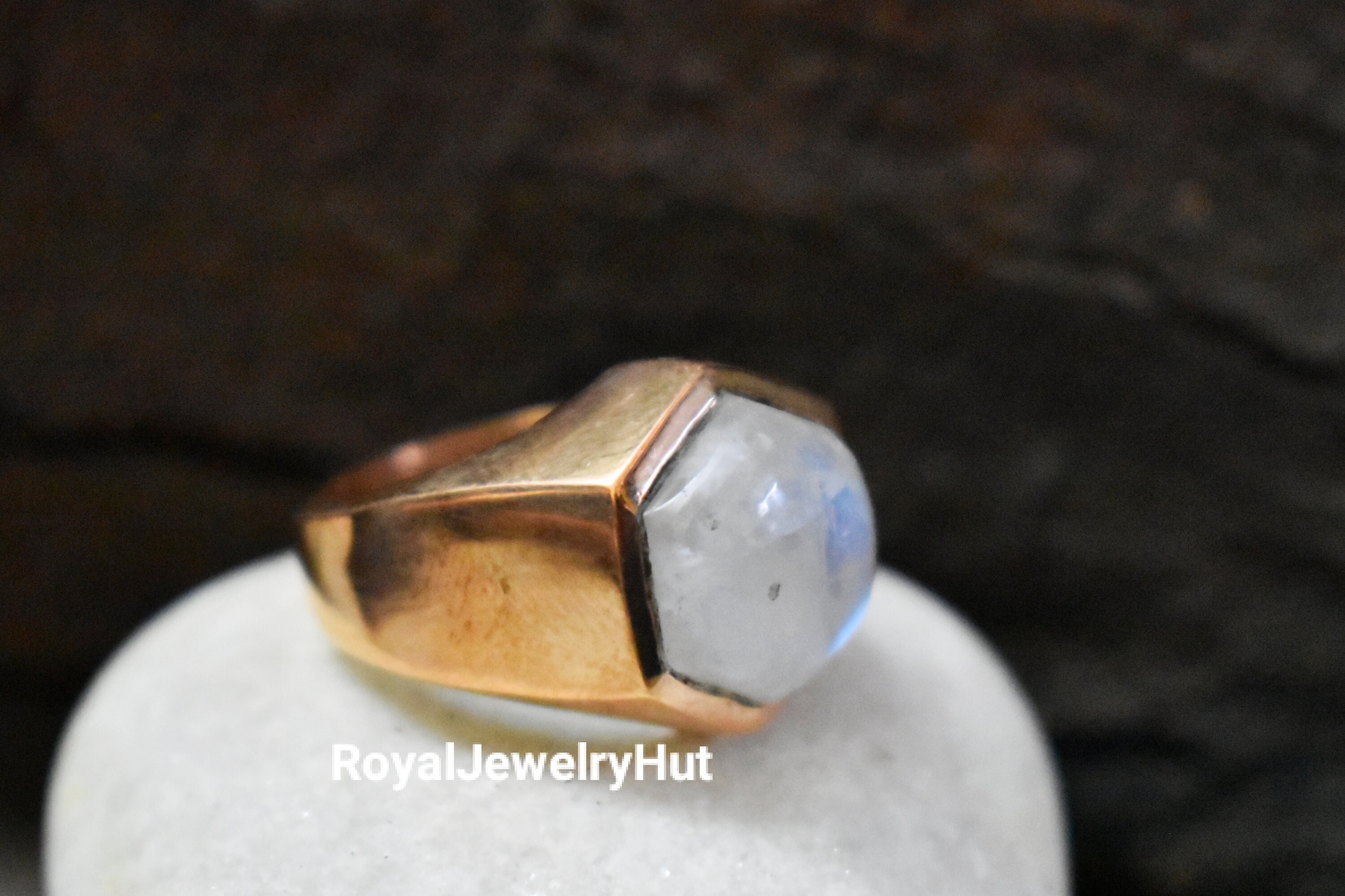 Moonstone Ring Mens Ring 925 Solid Sterling Silver Ring 22k - Etsy
