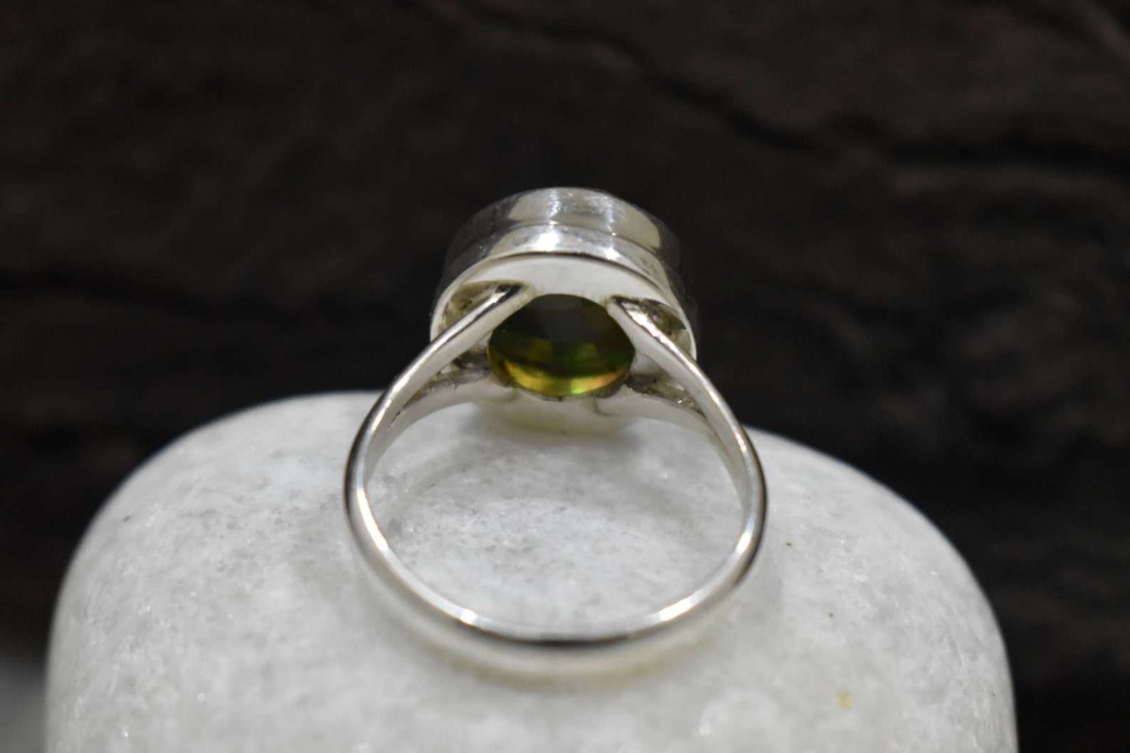 Watermelon Tourmaline Ring, Round Shape, Gemstone Ring, 925 Solid ...