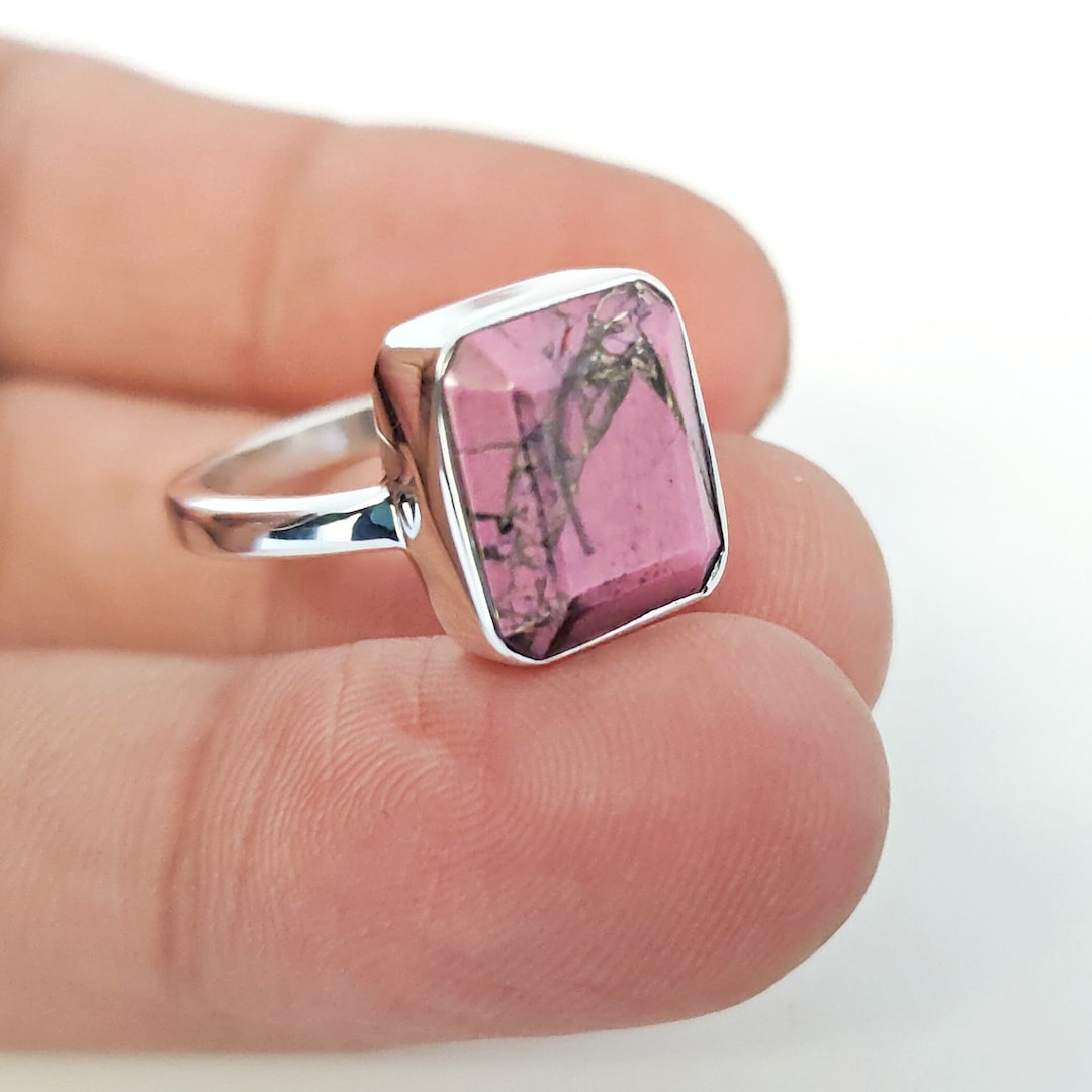 Pink Turquoise Ring, Womens Ring, 925 Solid Sterling Silver Ring ...
