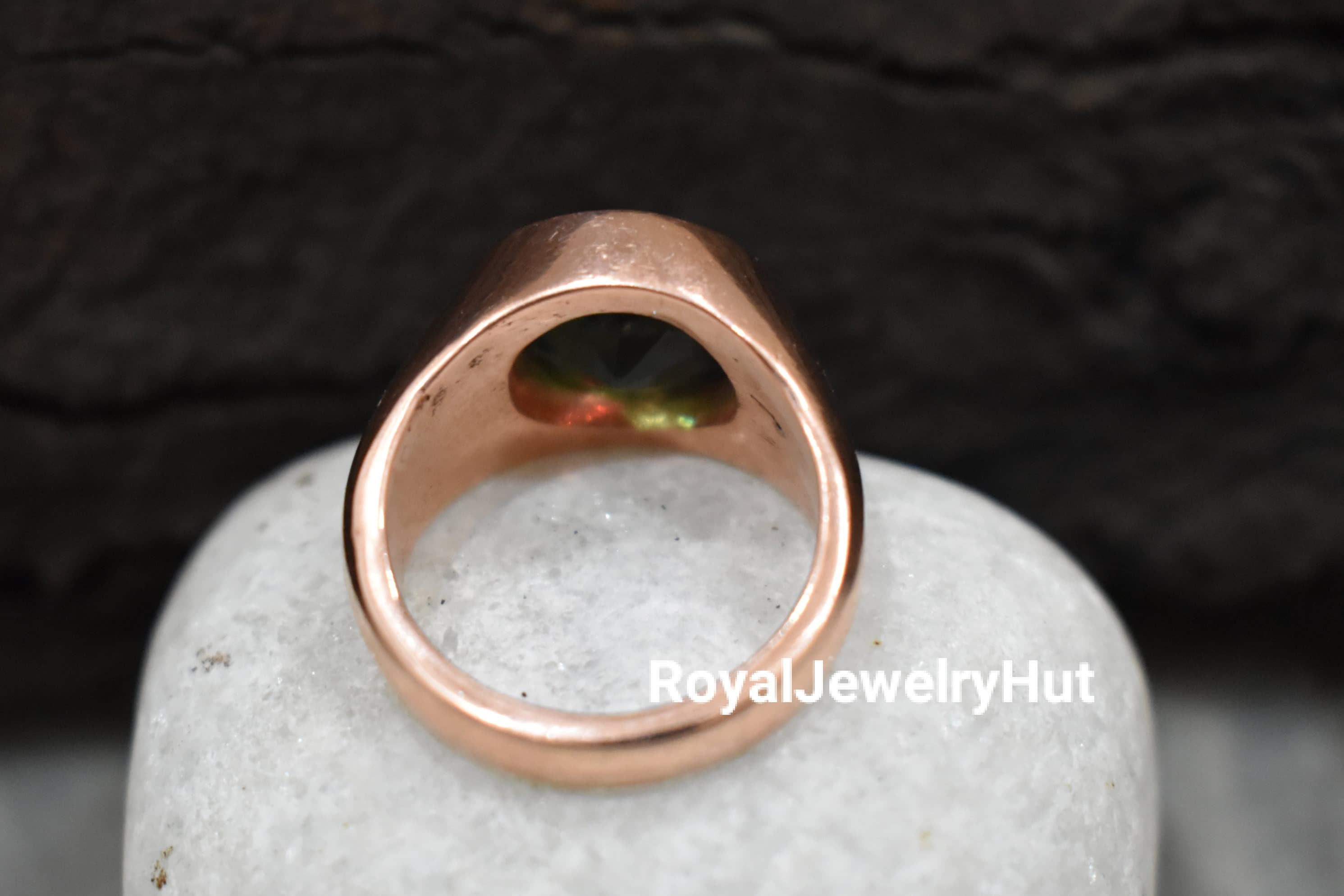 Watermelon Tourmaline Ring Mens Ring Solid Sterling Silver - Etsy