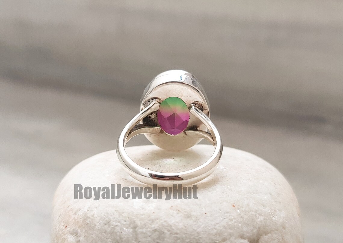 Watermelon Tourmaline Ring Women Ring Tourmaline Quartz | Etsy