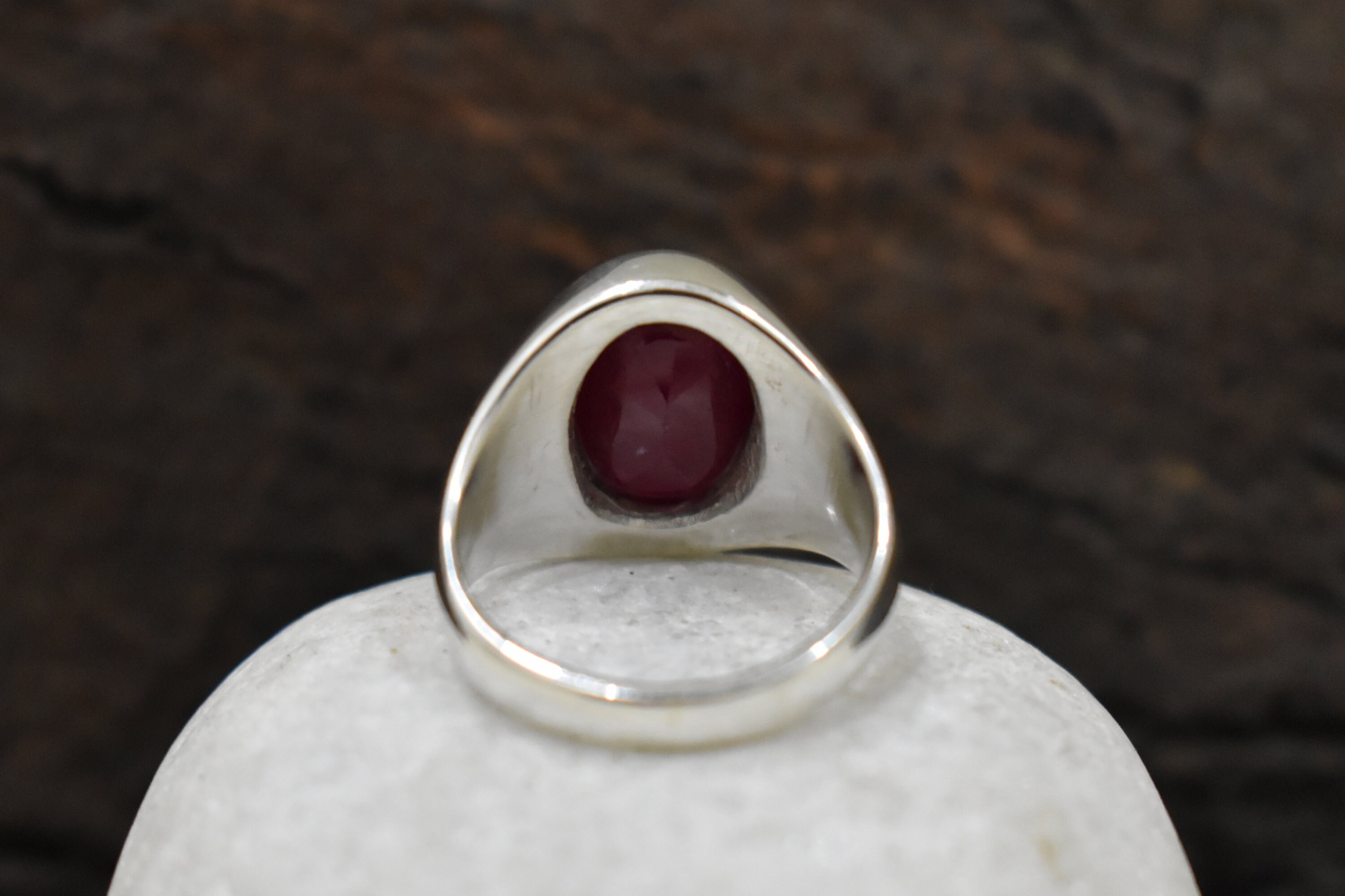 Natural Ruby Ring 925 Solid Sterling Silver Ring 22k Gold - Etsy