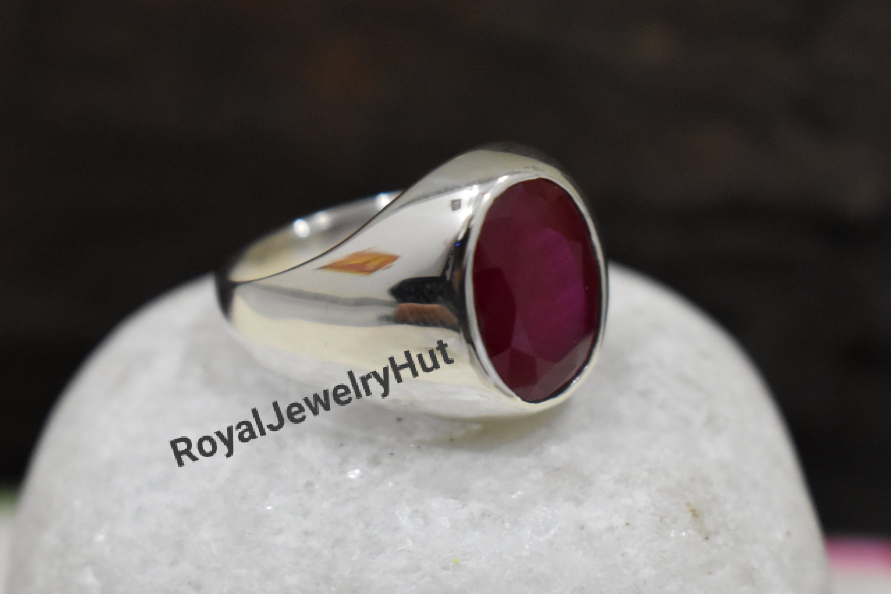 Natural Ruby Ring 925 Solid Sterling Silver Ring 22k Gold - Etsy