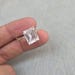 Clear Quartz Ring: Square Gemstone, 925 Sterling Silver - Etsy