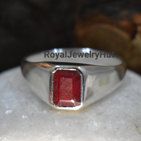 Mens Natural Ruby Ring - Etsy