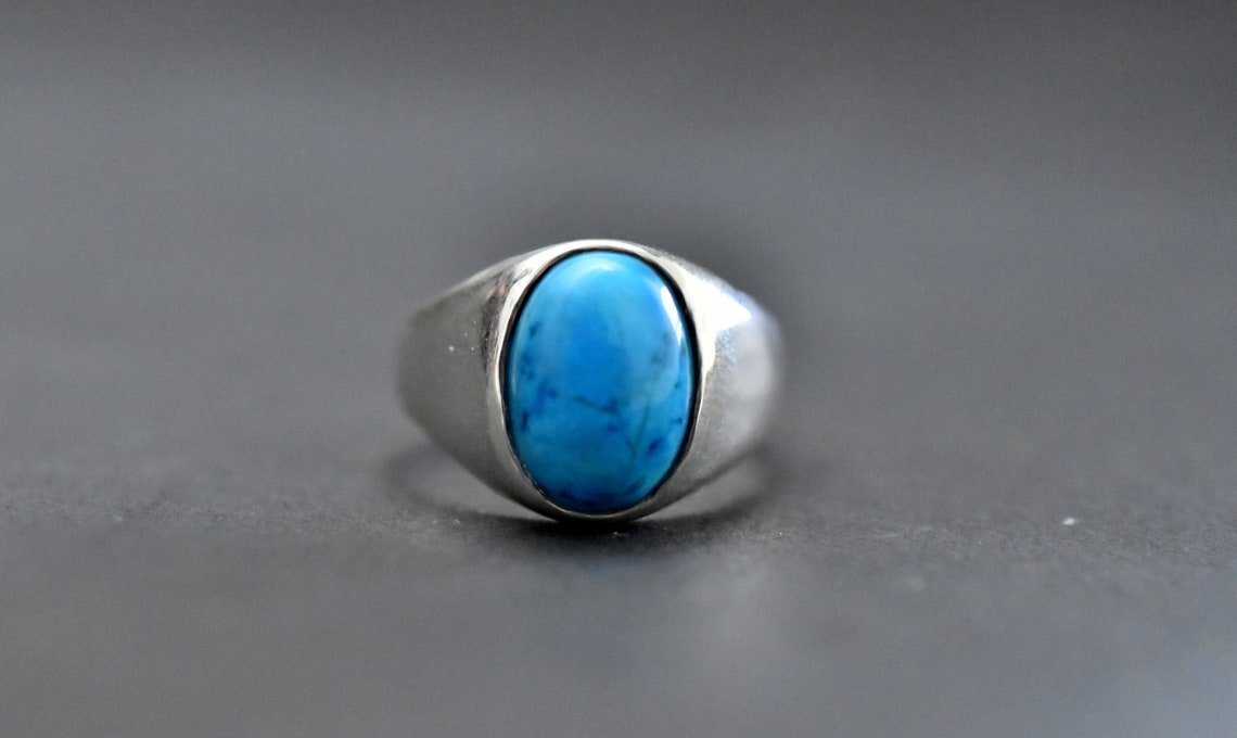 Natural Arizona Turquoise Ring Turquoise Ring Gemstone Ring - Etsy