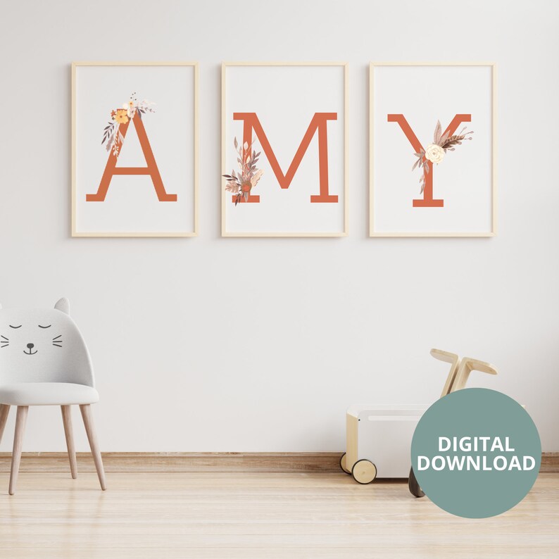 Boho Printable Banner, Diy Bunting, Boho Theme Alphabet, Neutral ...