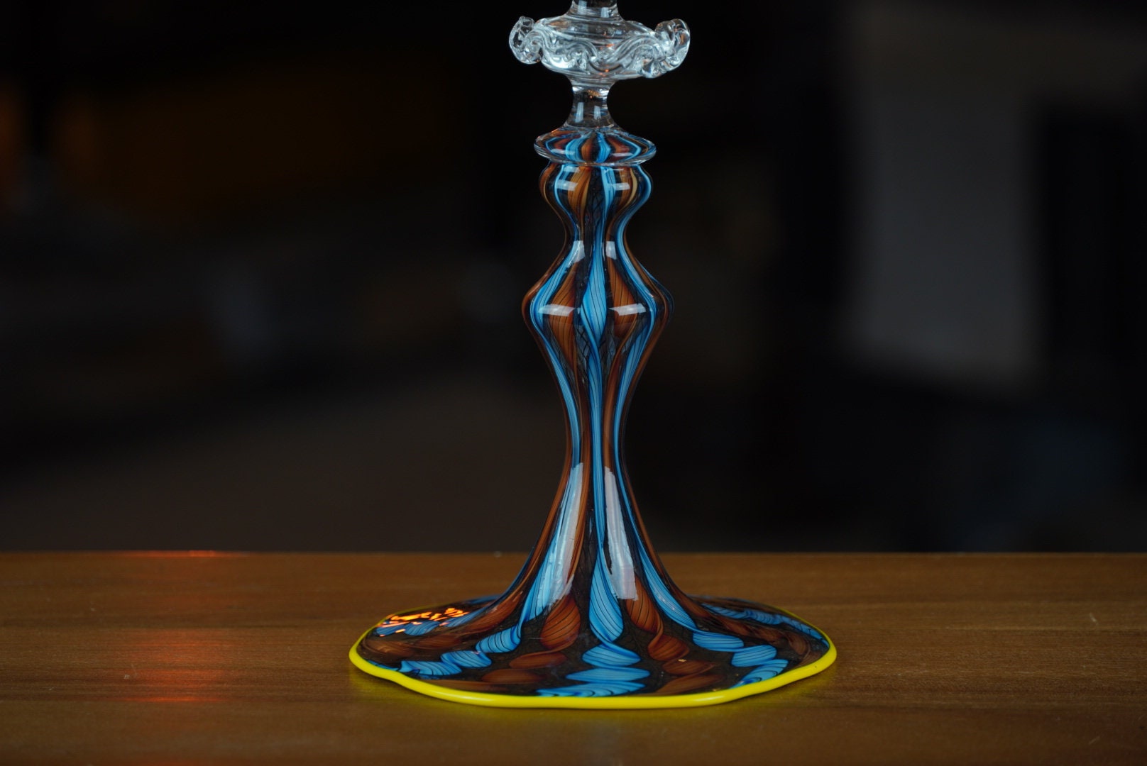 Jester Goblet // Hand Blown Glass - Etsy