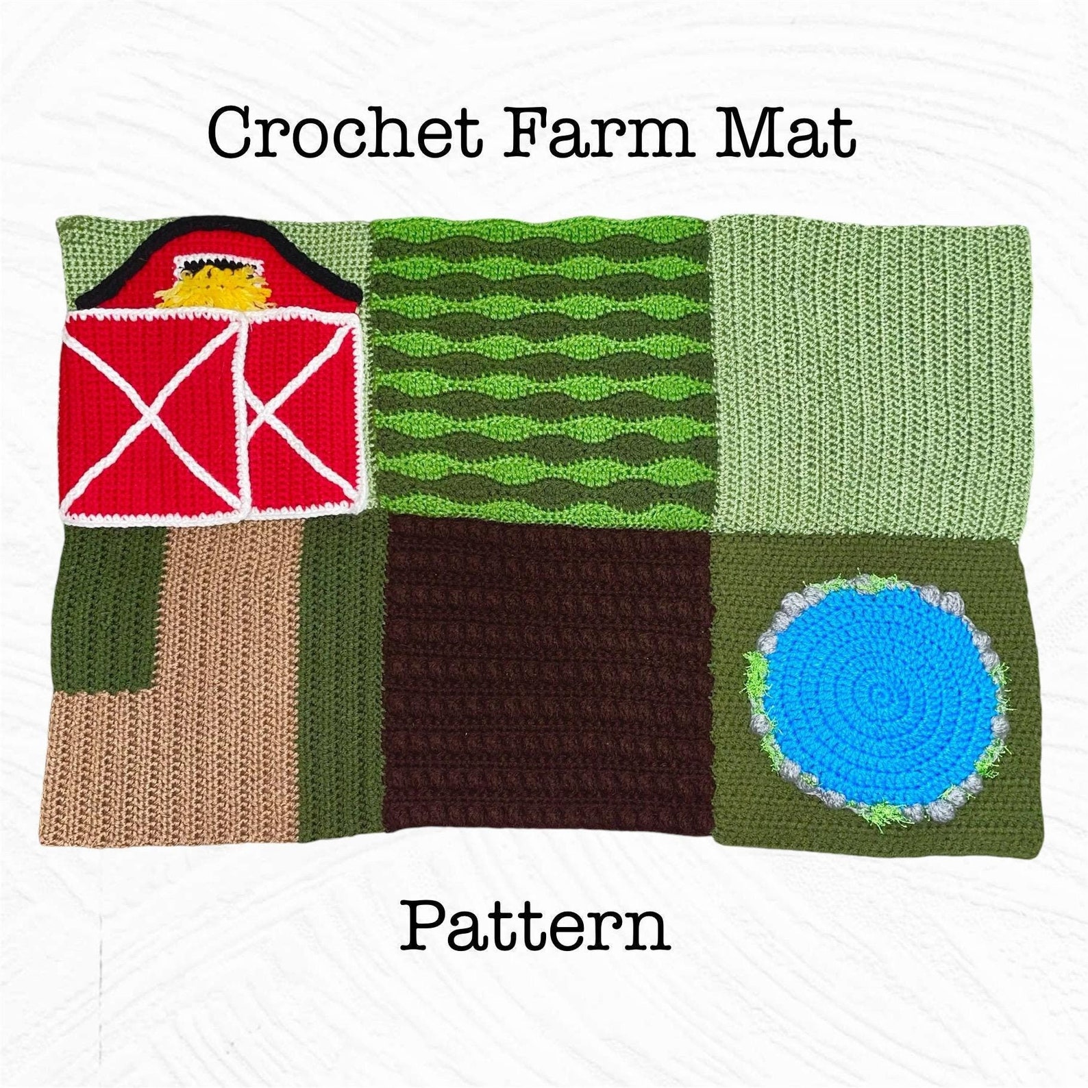Crochet Farm Mat Pattern DIGITAL Download - Etsy