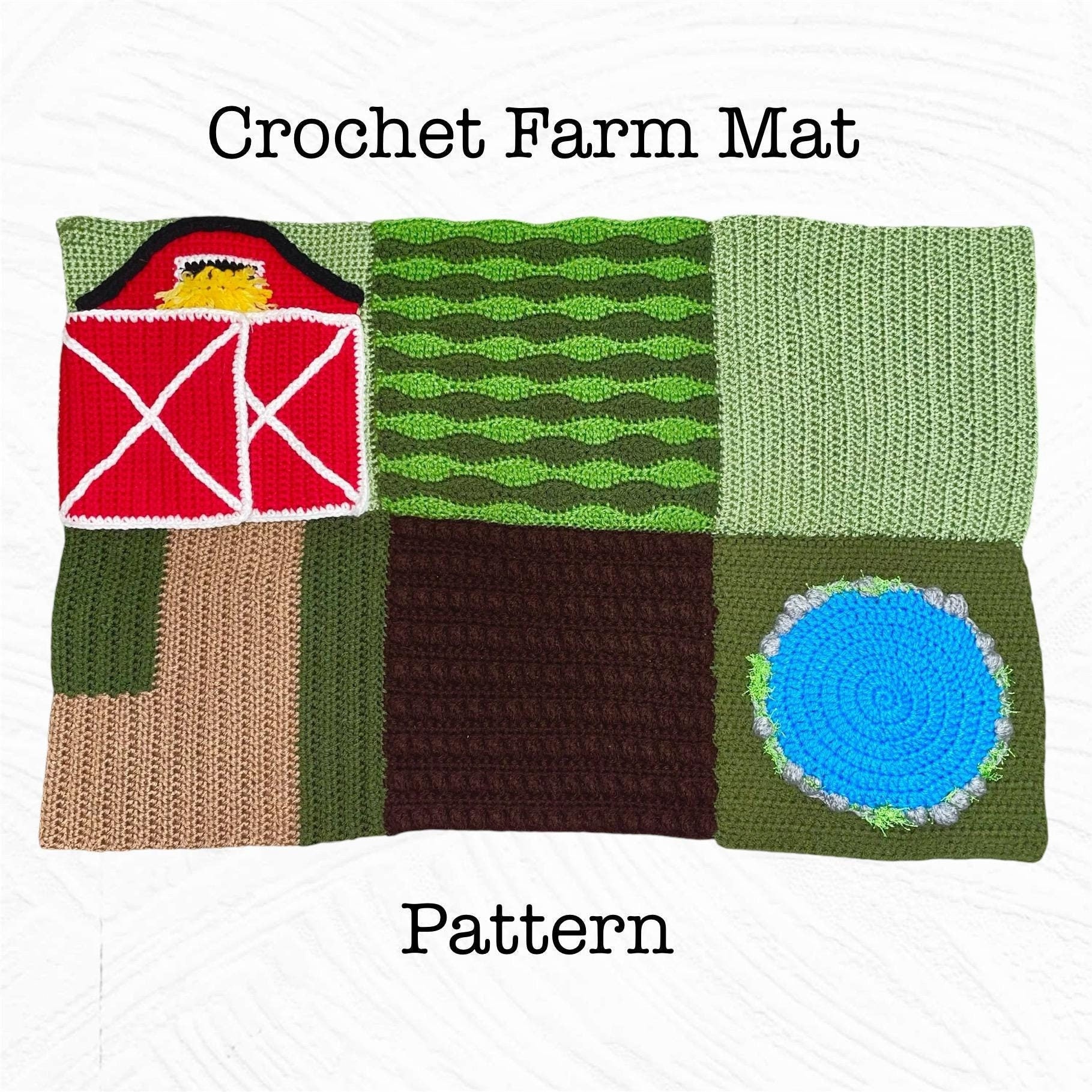 Crochet Farm Mat Pattern DIGITAL Download - Etsy