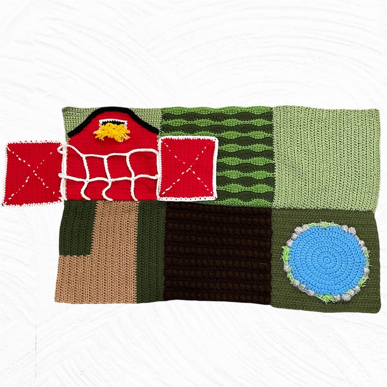 Crochet Farm 3-in-1 Bundle, Farm Mat, Animals, and Tractor DIGITAL ...