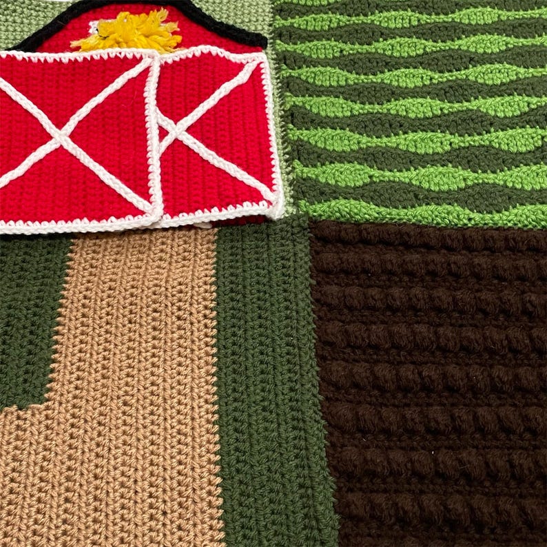 Crochet Farm Mat Pattern DIGITAL Download - Etsy