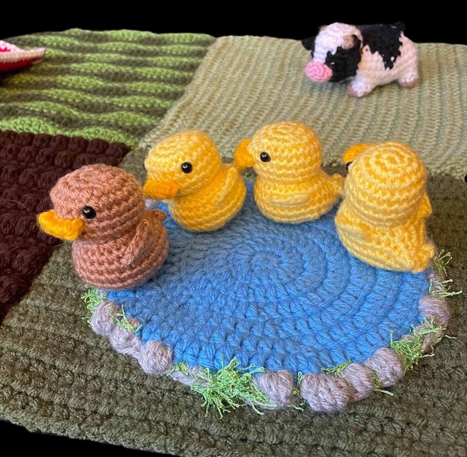 Crochet Farm 3-in-1 Bundle, Farm Mat, Animals, and Tractor DIGITAL ...