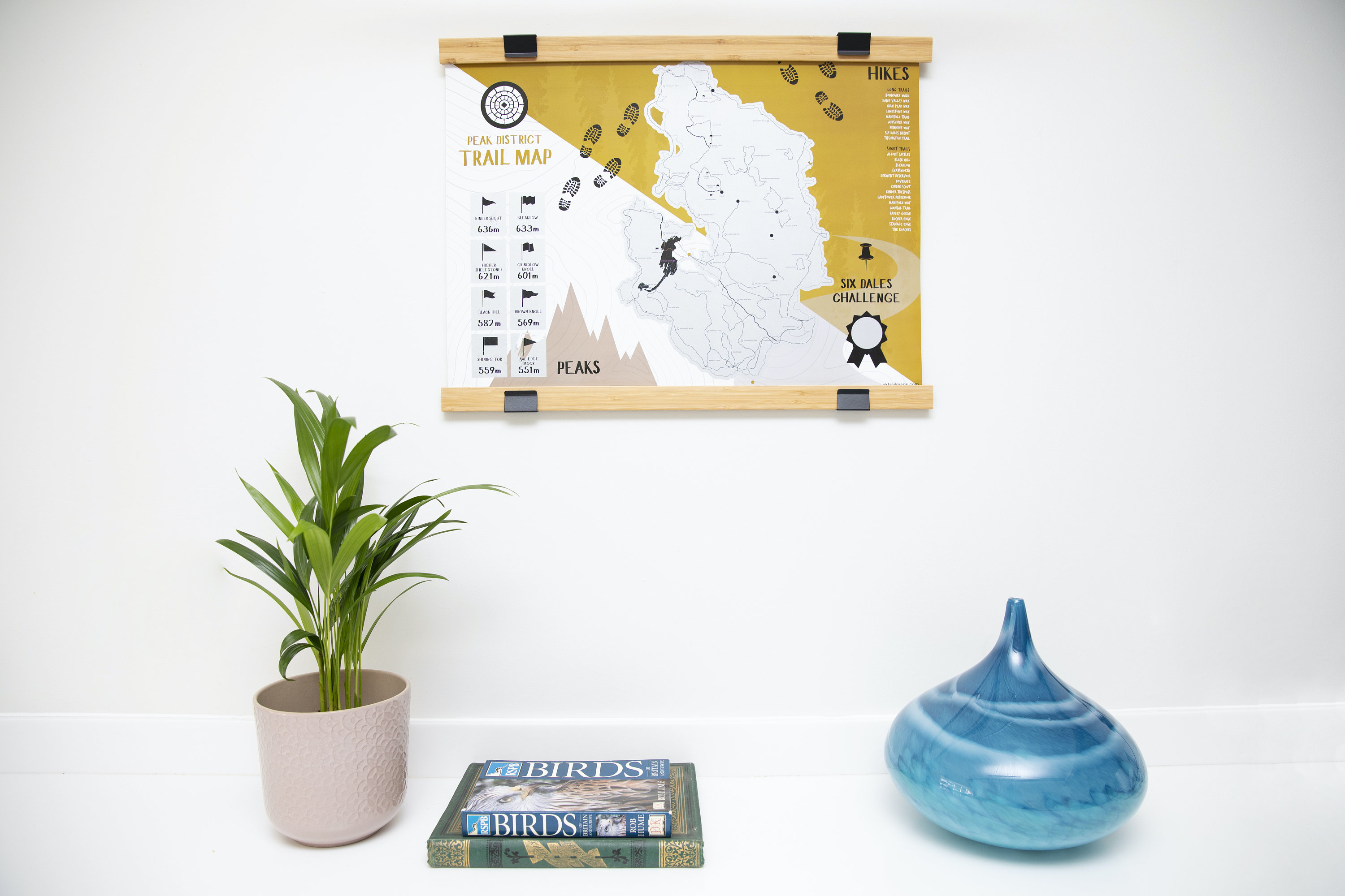 Peak District Scratch-off Hiking Routes & Peaks Map - Etsy