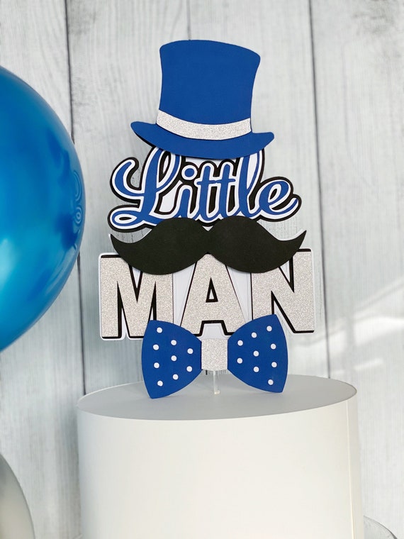 Little Man Little Man Cake Topper Boy Birthday Boy Cake | Etsy