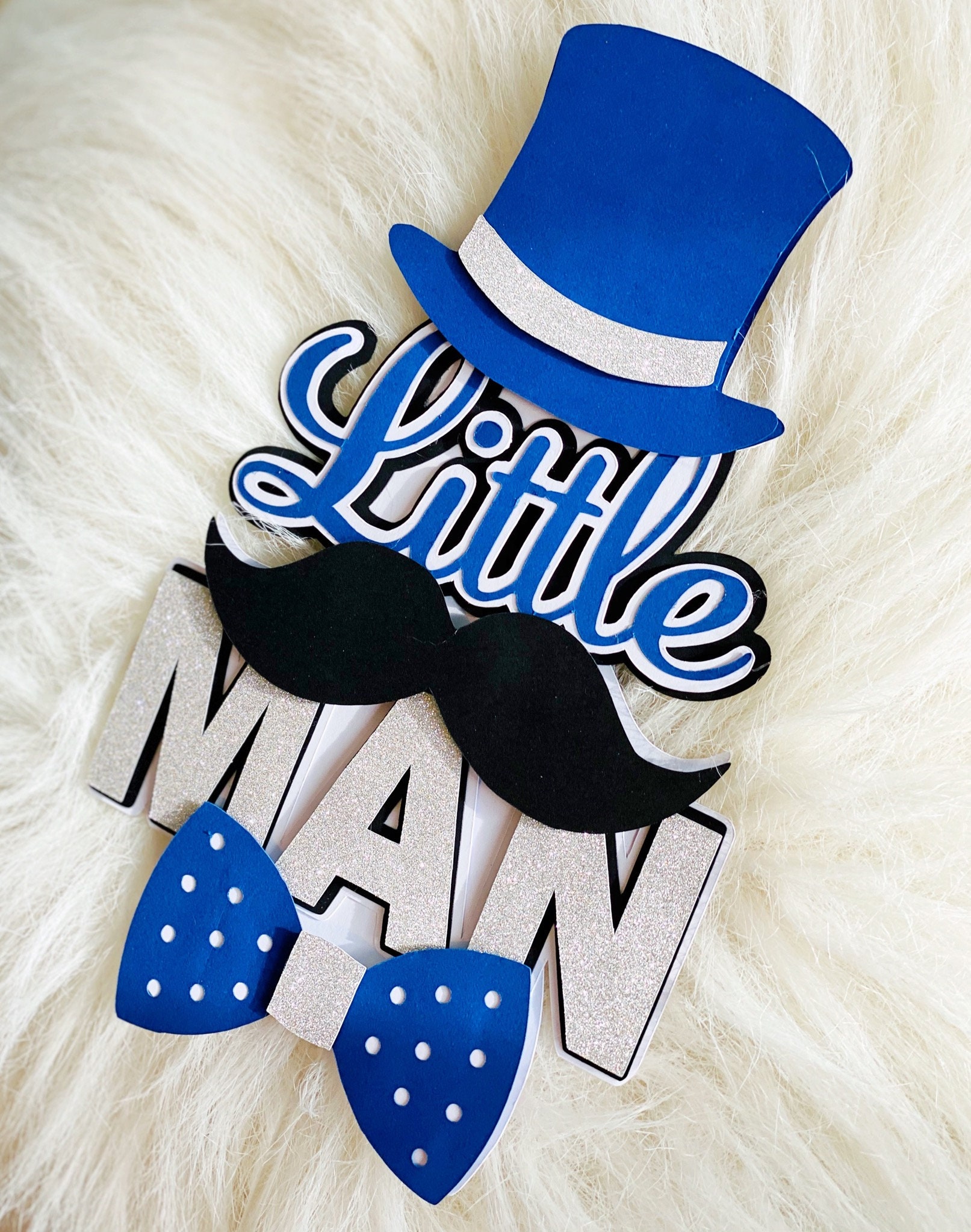 Little Man, Little Man Cake Topper, Boy Birthday, Boy Cake Topper, Baby ...