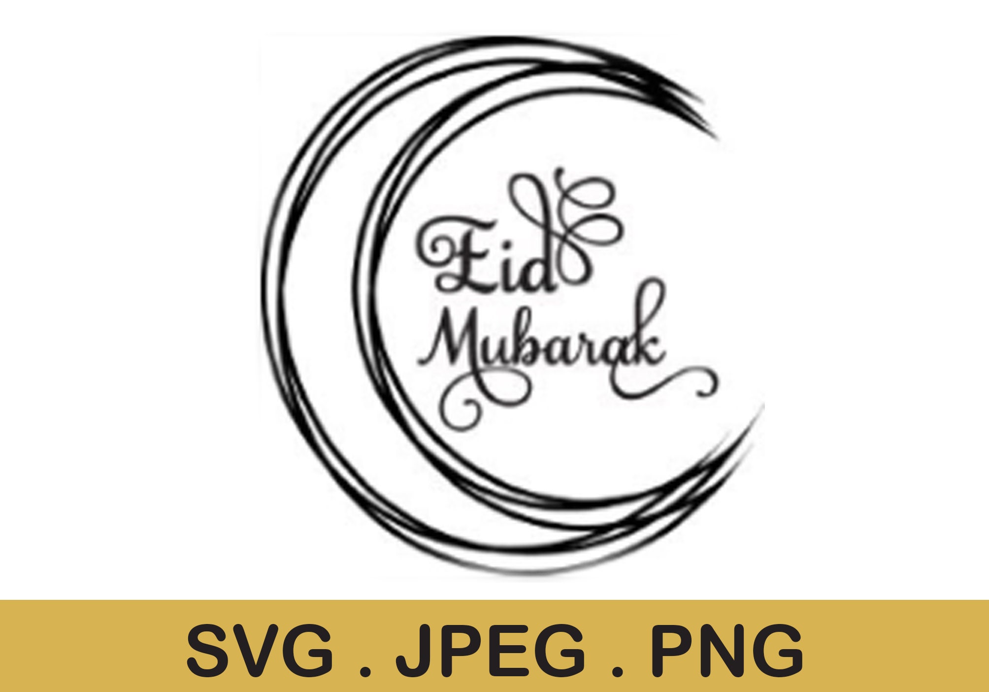 Eid Mubarak Svg, Eid Decor, Eid Decoration, Islamic Svg, Digital ...