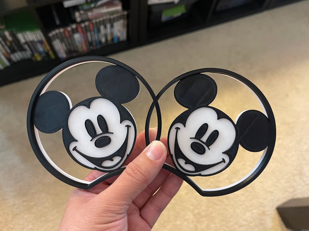 Mickey Mouse Face Disney 3D Printed Ears - Etsy