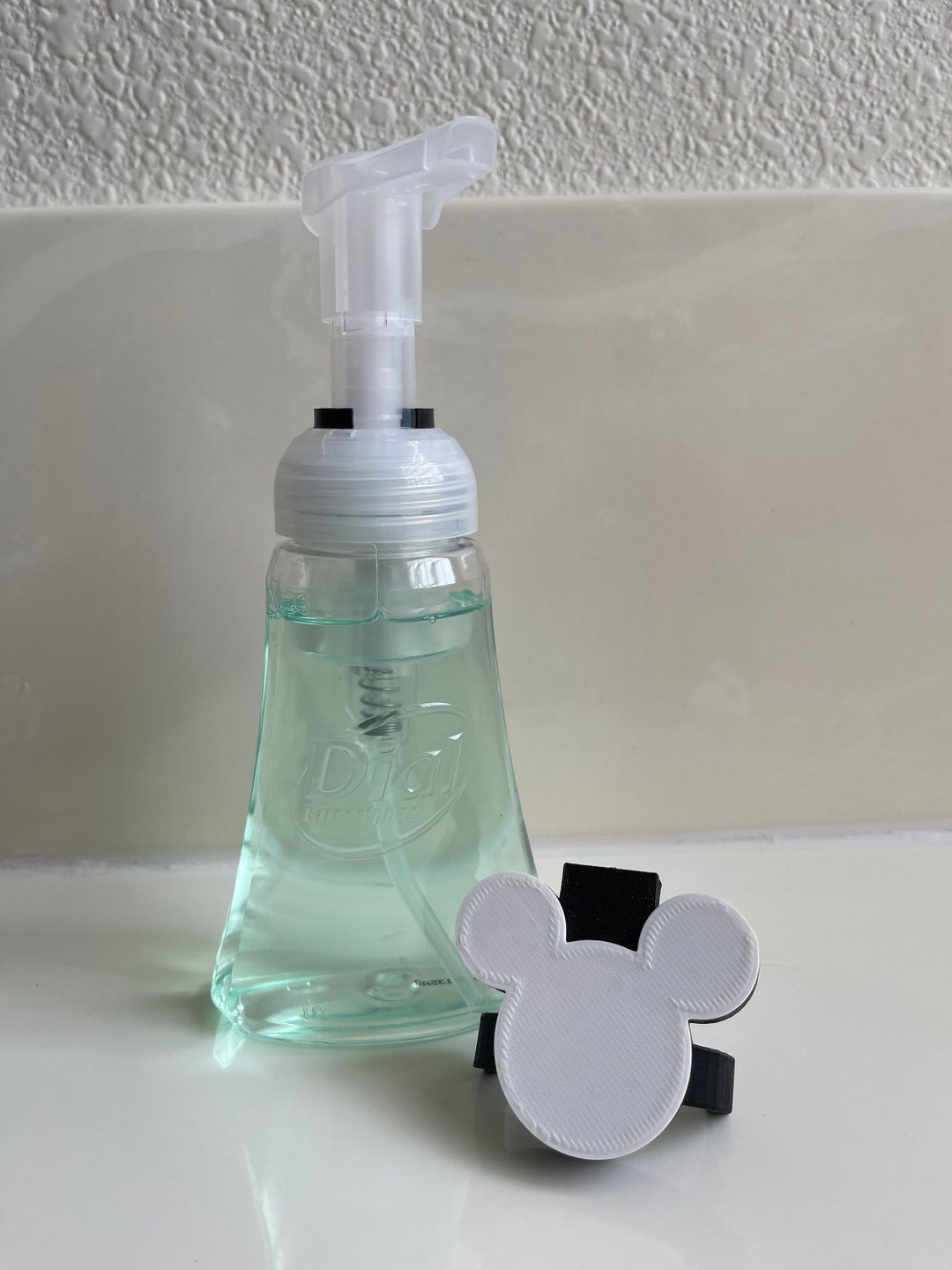Mickey Mouse Shaped Soap Dispenser Attachment for DIAL Brand Foam Soap ...